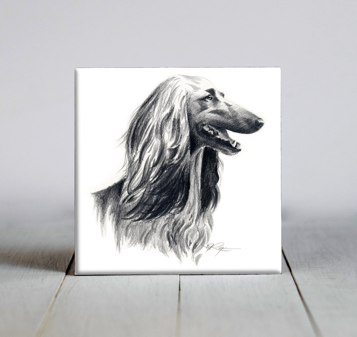 Afghan Hound Dog Wall Art Décor Decorative Ceramic Tile Print Poster ...